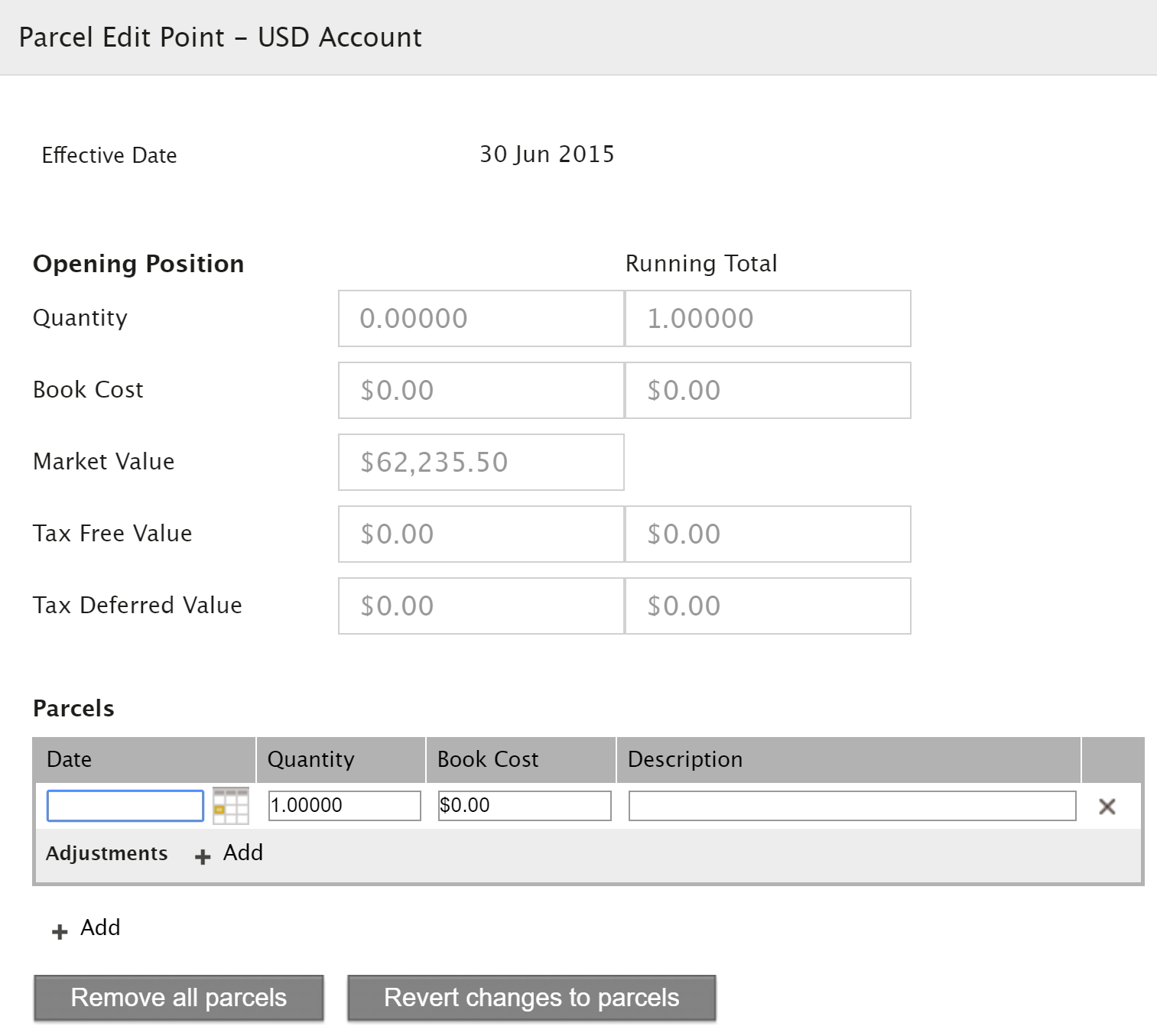 Adjusting Foreign Cash opening balance's Book Cost and Foreign Cash ...
